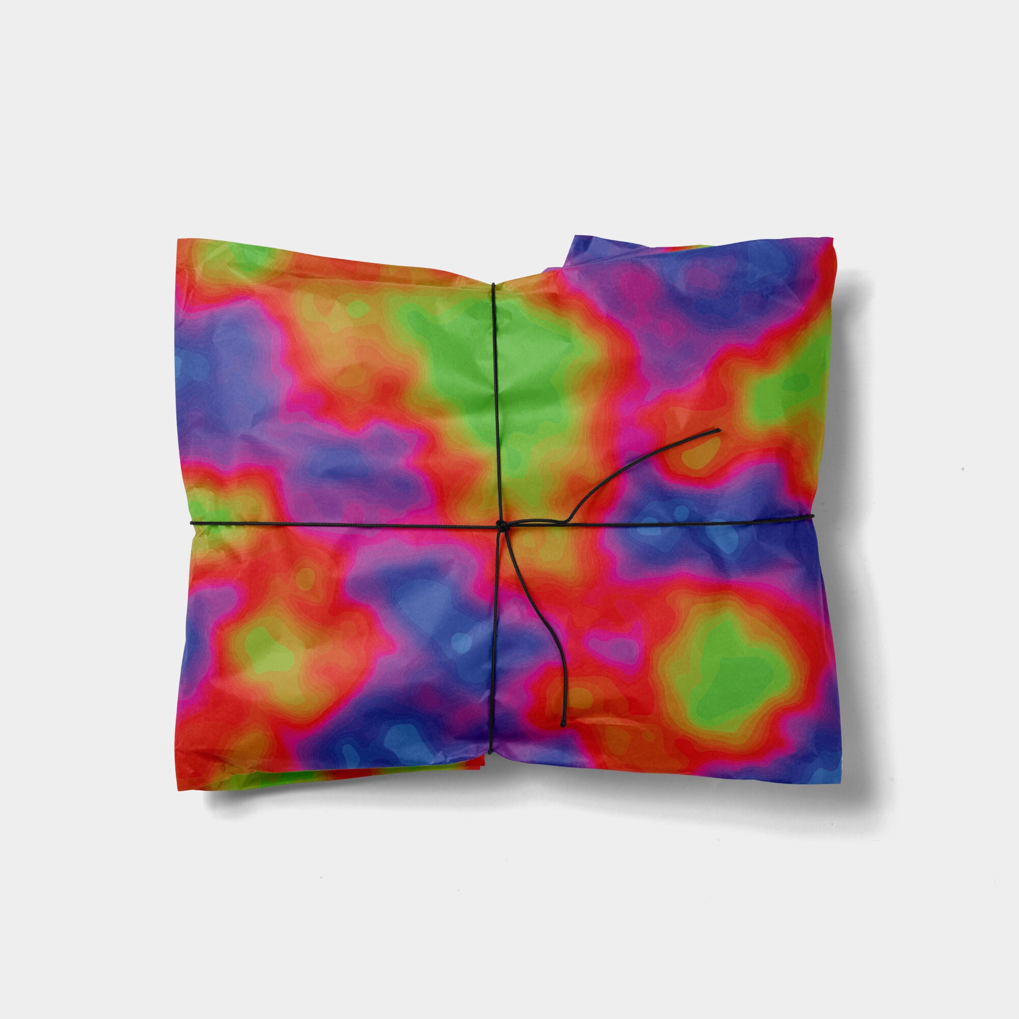 Heat Map Gift Wrap, Colorful Gift Wrap, Psychedelic Gift Wrap, Tie-dye ...