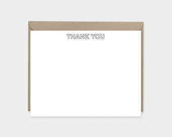 Thank You Outline - Etsy