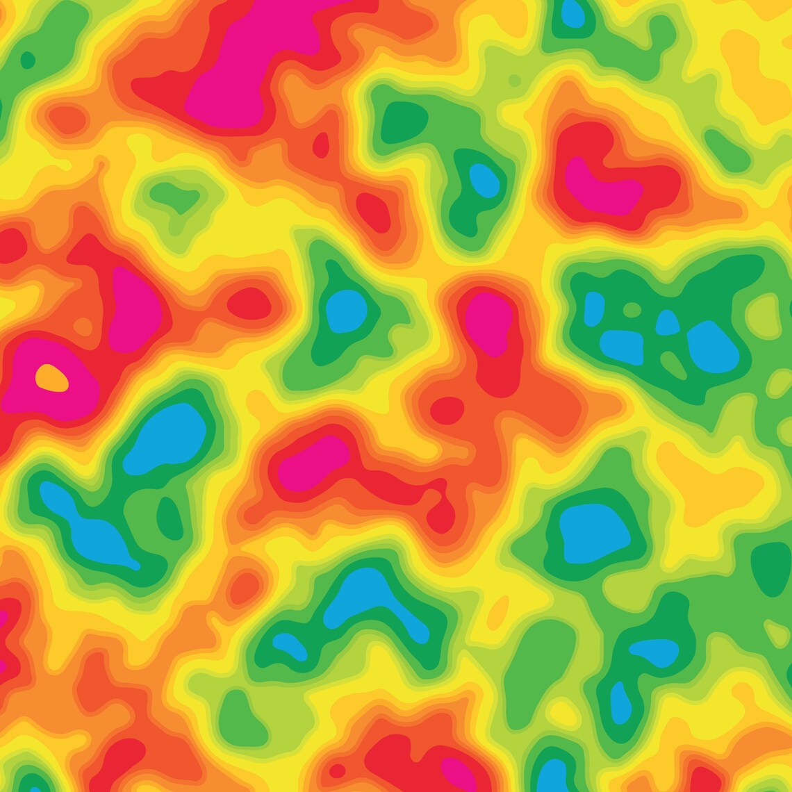 Heat Map Gift Wrap Colorful Gift Wrap Psychedelic Gift Wrap - Etsy