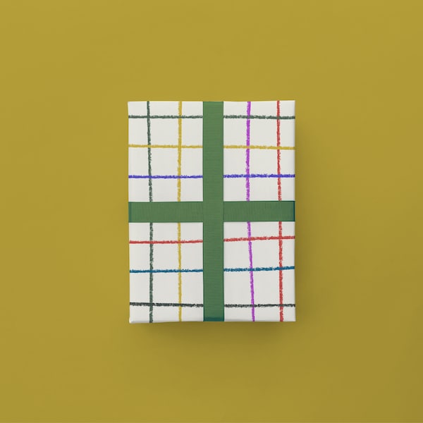 Grid Wrapping Paper - Etsy