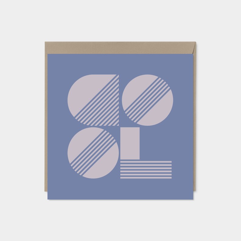 Modern Geo Typography Card Set Custom Type Cards Exclamation - Etsy