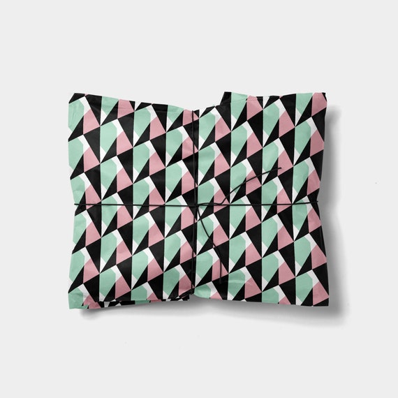 Geo Shapes Gift Wrap Colorful Gift Wrap Art Deco Gift Wrap - Etsy