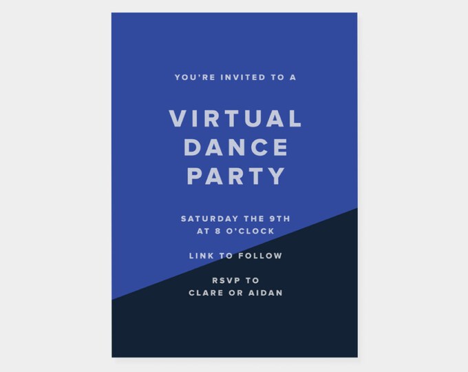 Digital Event Invitation, Virtual Invitation, Evite, Custom Invitation ...