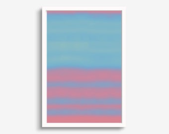Color Fade Art Print No. 10, Modern Art Prints, Gradient Art, Rainbow ...