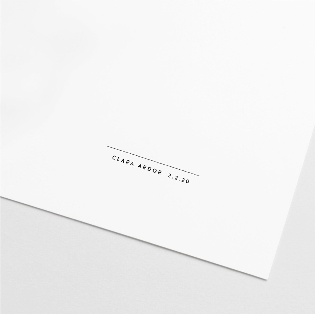 Blank Signature Stamp, Artist Stamp, Business Stamp, Personalized Stamp ...