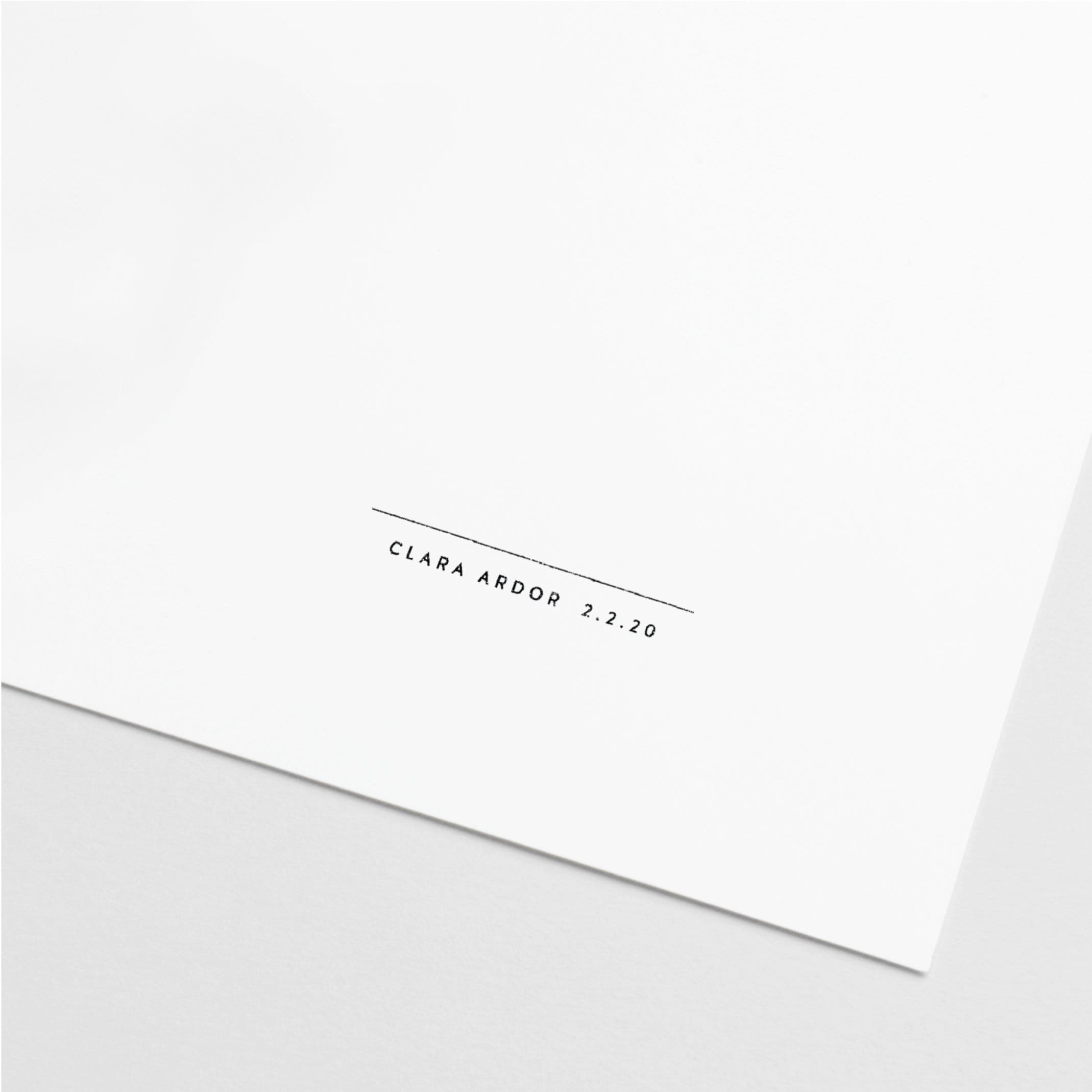 Blank Signature Stamp, Artist Stamp, Business Stamp, Personalized Stamp ...