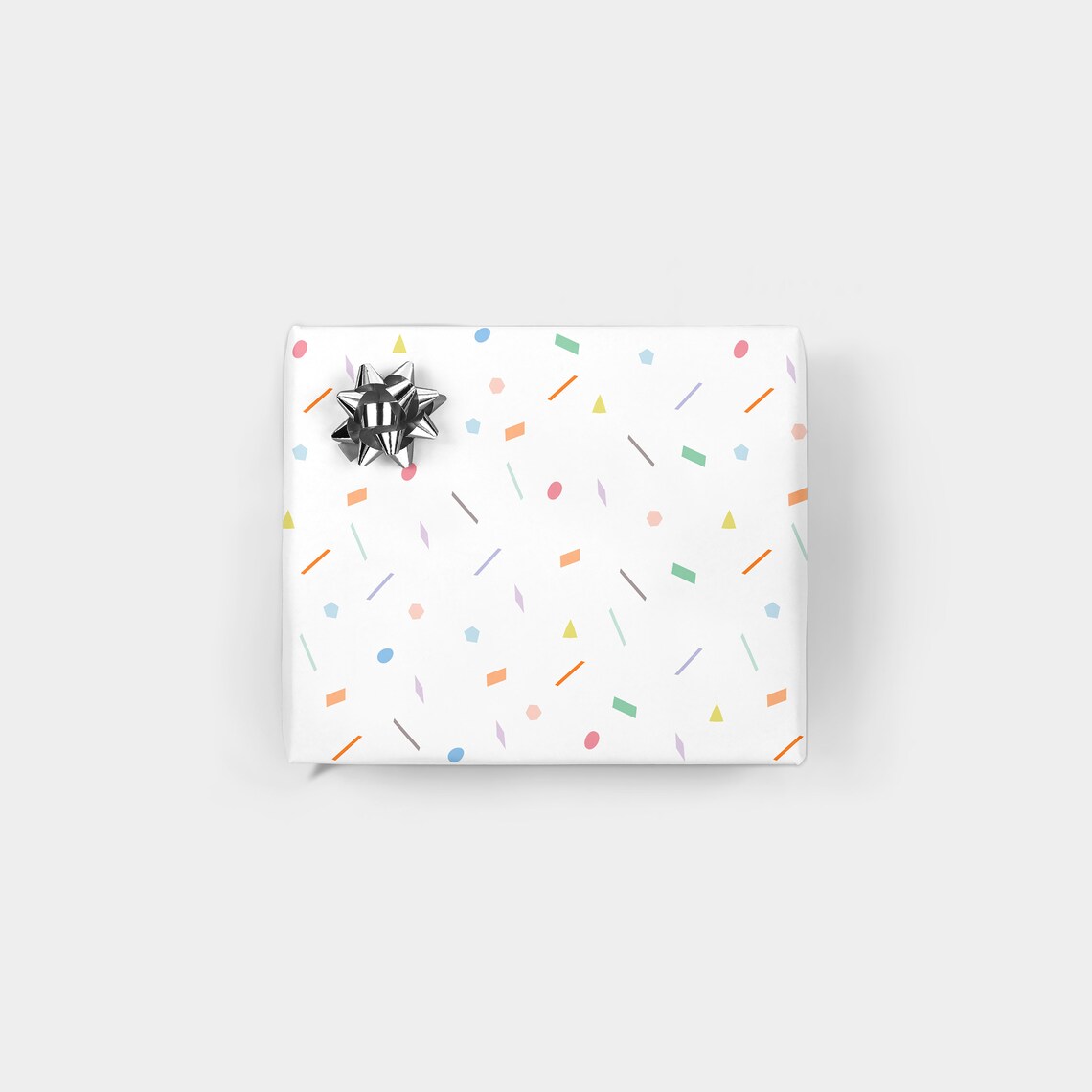 Confetti Geo Gift Wrap Colorful Confetti Pattern Gift Wrap - Etsy