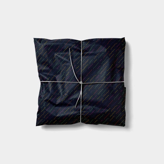 Brushstroke Gift Wrap Colorful Gift Wrap Paint Stroke | Etsy