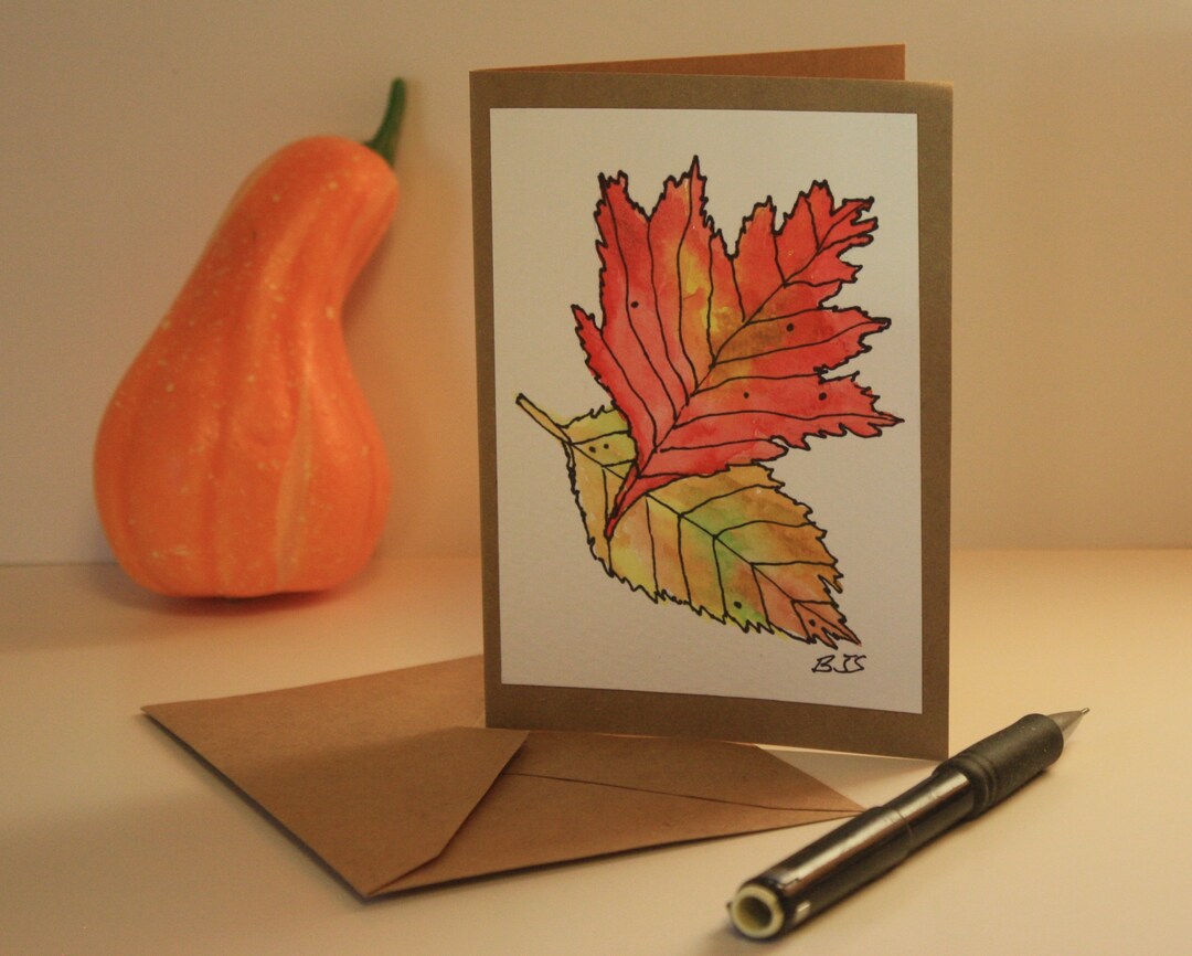 Autumn Leaves Greeting Cards - Etsy