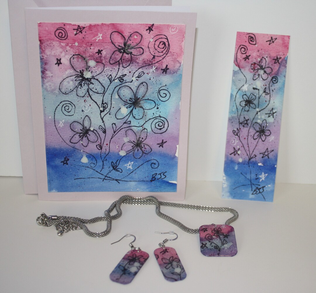 Jewelry and Card Set - Etsy