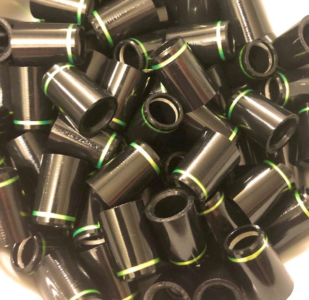 Premium Quality Iron Ferrules Black W/ Green Ring 0.75" - Choose .355 ...