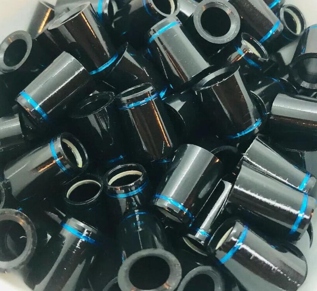 Premium Quality Iron Ferrules Black W/ Blue Ring 0.75" - Choose .355 ...