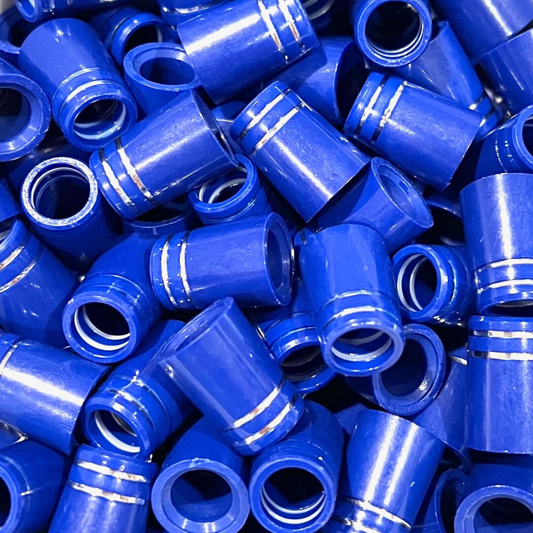 Premium Quality Iron Ferrules Blue W/ Double Silver Rings (0.75") - Etsy