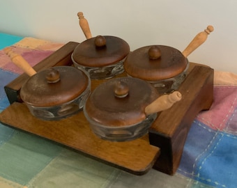 Wood Condiment Tray - Etsy