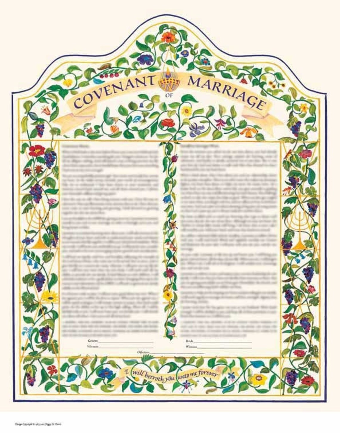 Eternal Light Marriage Covenant/wedding Vows - Etsy