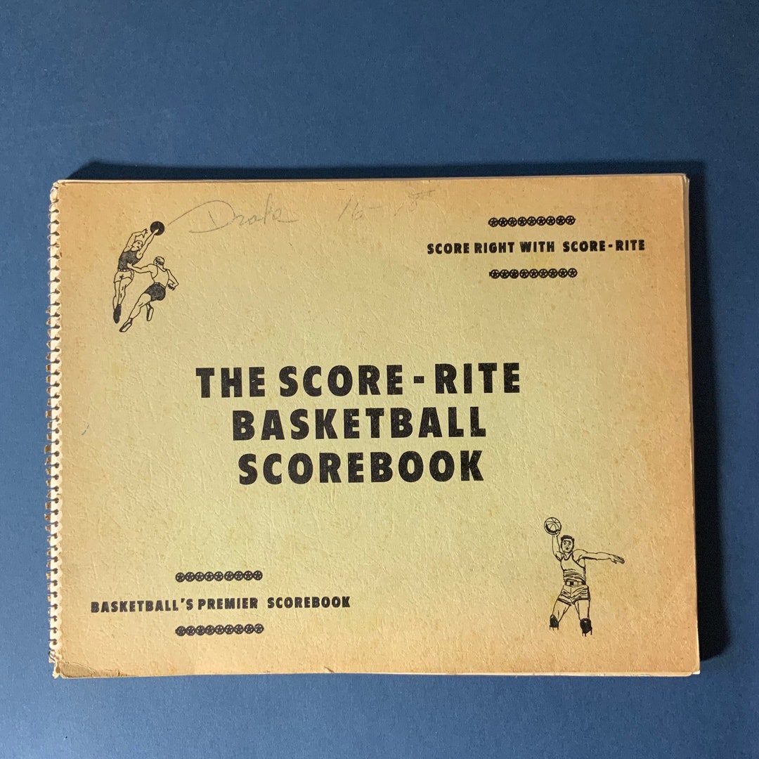 Vintage Score-rite Basketball Scorebook - Etsy