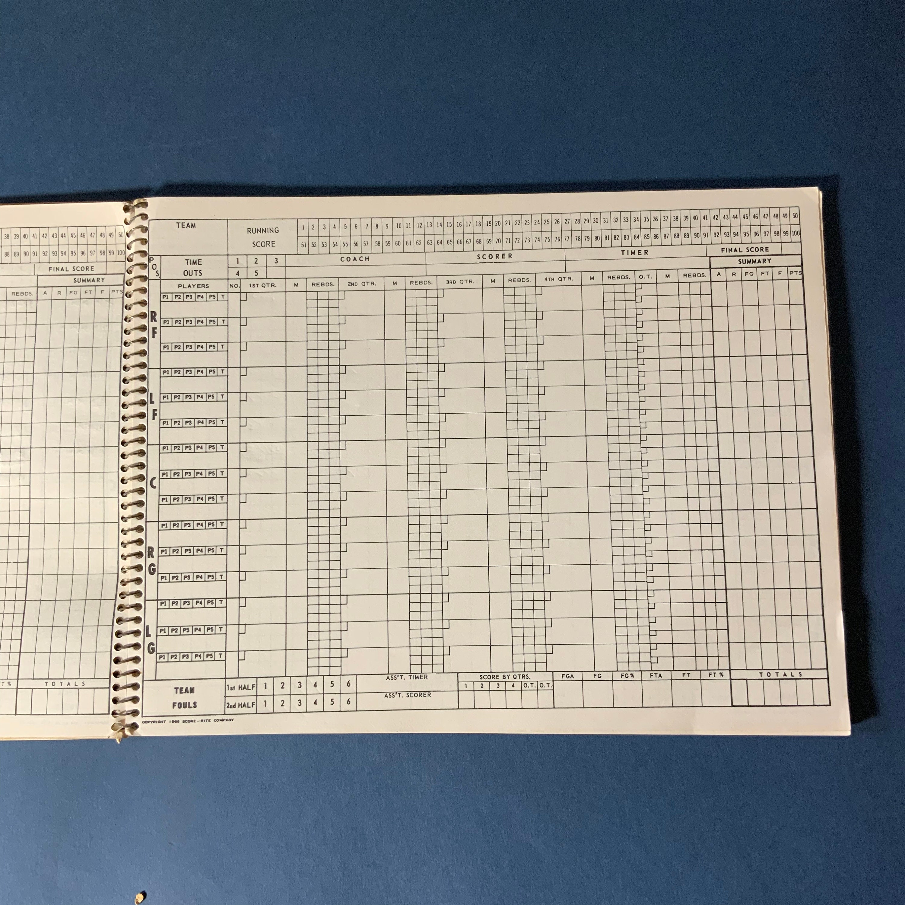 Vintage Score-rite Basketball Scorebook - Etsy