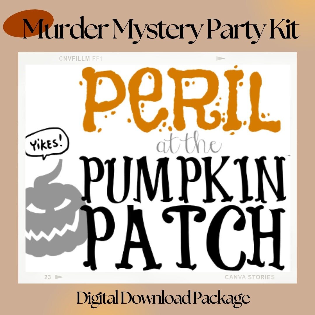 Murder Mystery Party Kit: Peril at the Pumpkin Patch - Etsy