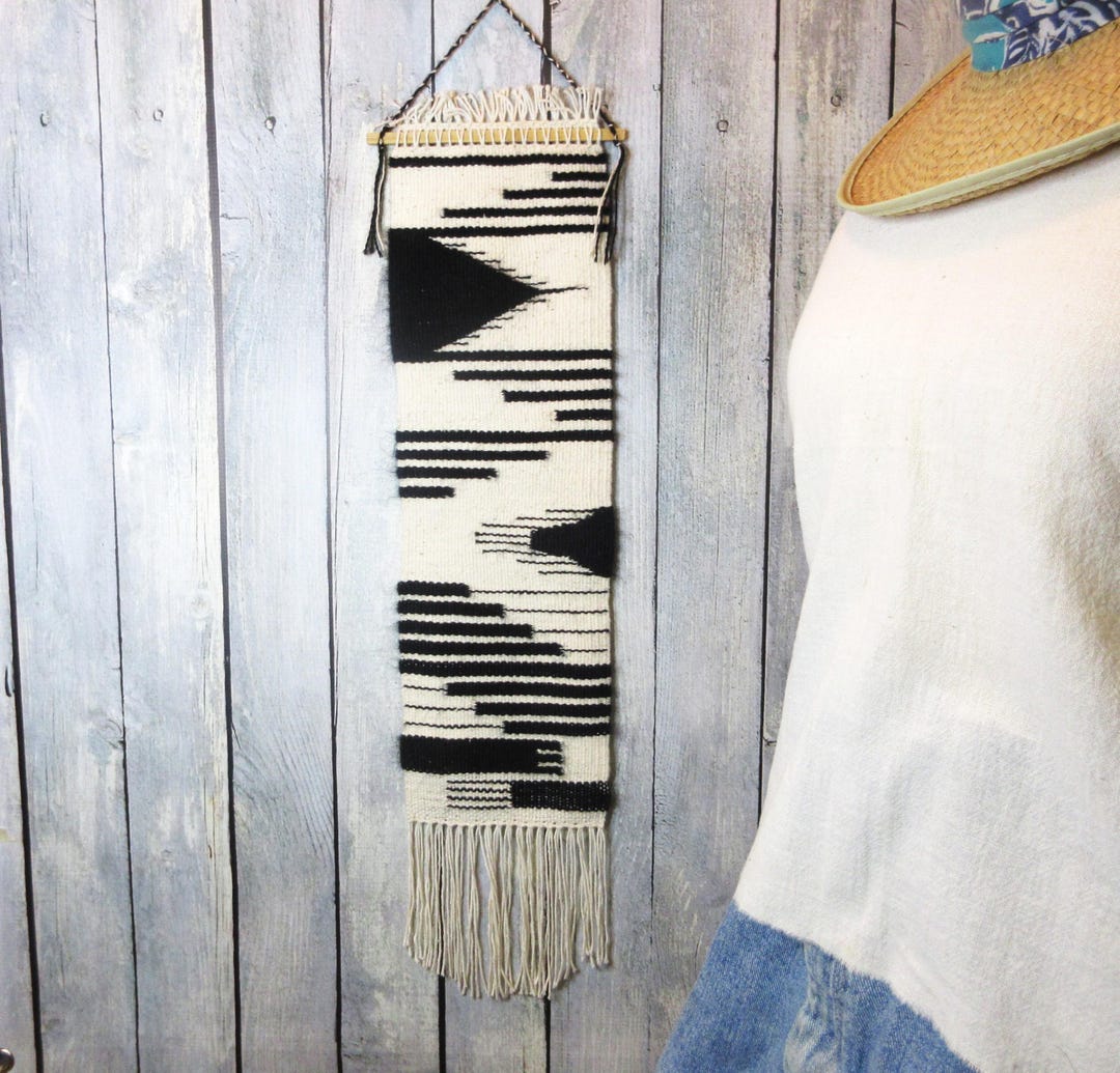 Geometric Abstract Wall Decor. Handwoven Wall Hanging Textile Art is 30 ...