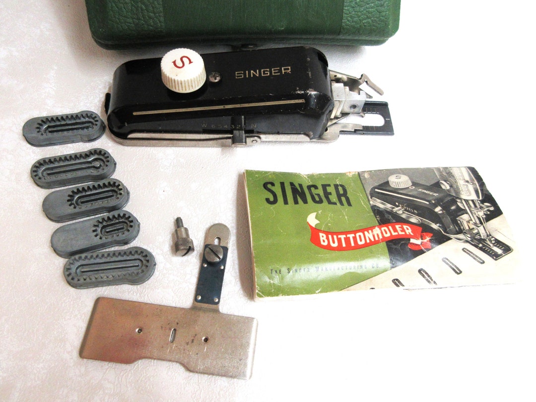 Singer Buttonholer. Button Hole Attachment No 160506 From the 1946 ...