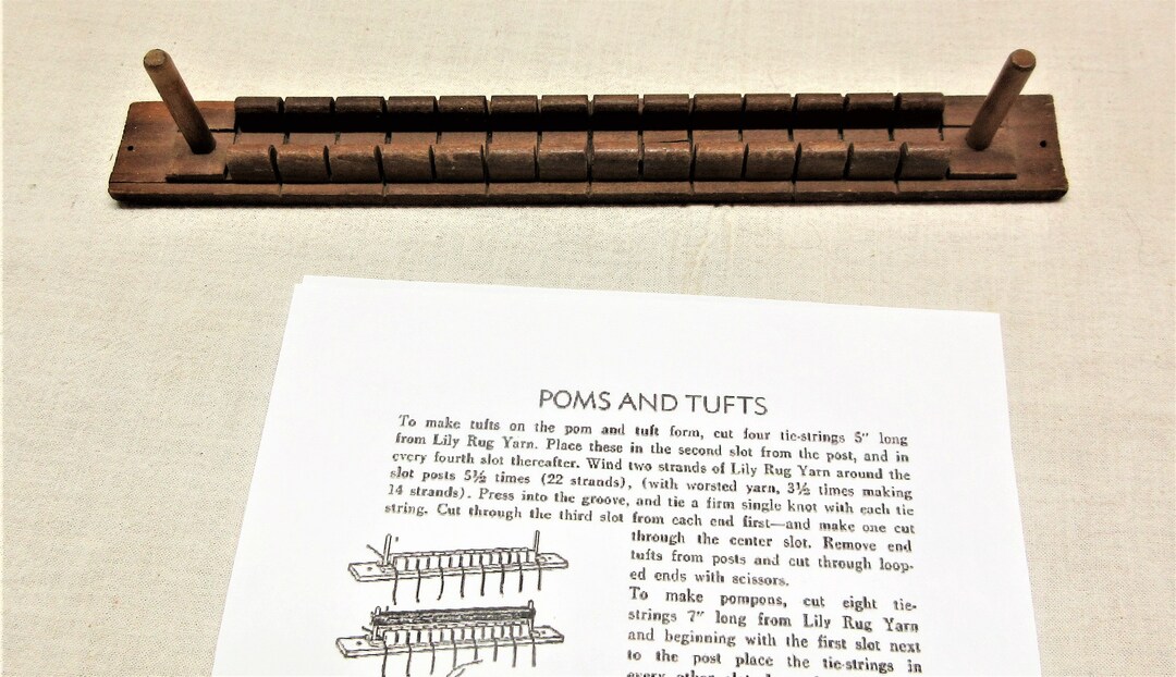 Lily Poms and Tuft Form for Making Pom-pons and Tufts. Comes - Etsy