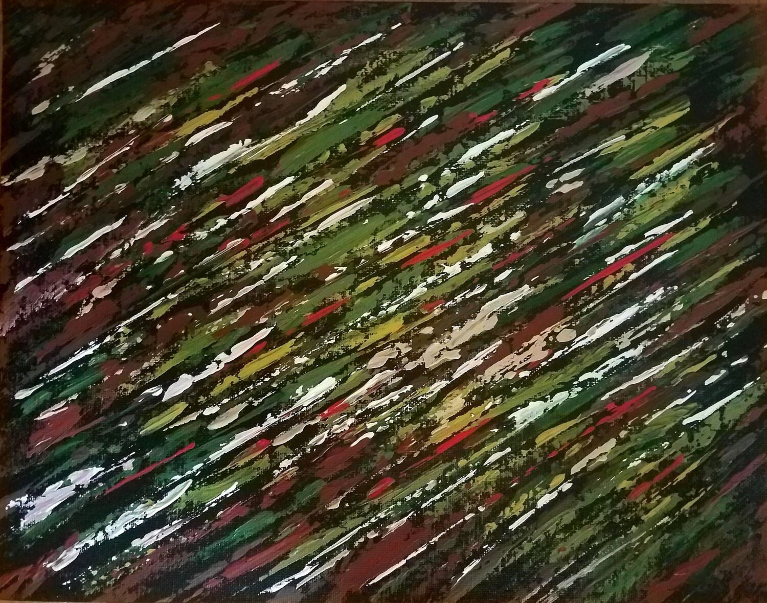 Multi Color Abstract on Canvas Board Line Acrylic Painting - Etsy