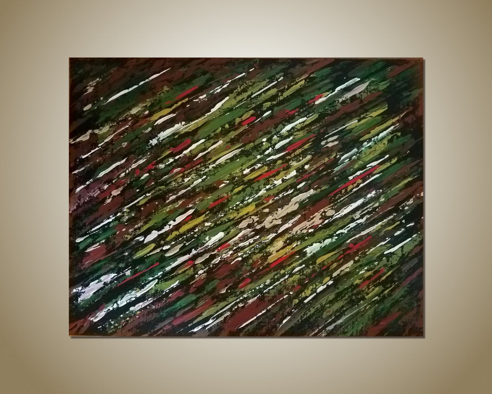 Multi Color Abstract on Canvas Board Line Acrylic Painting - Etsy