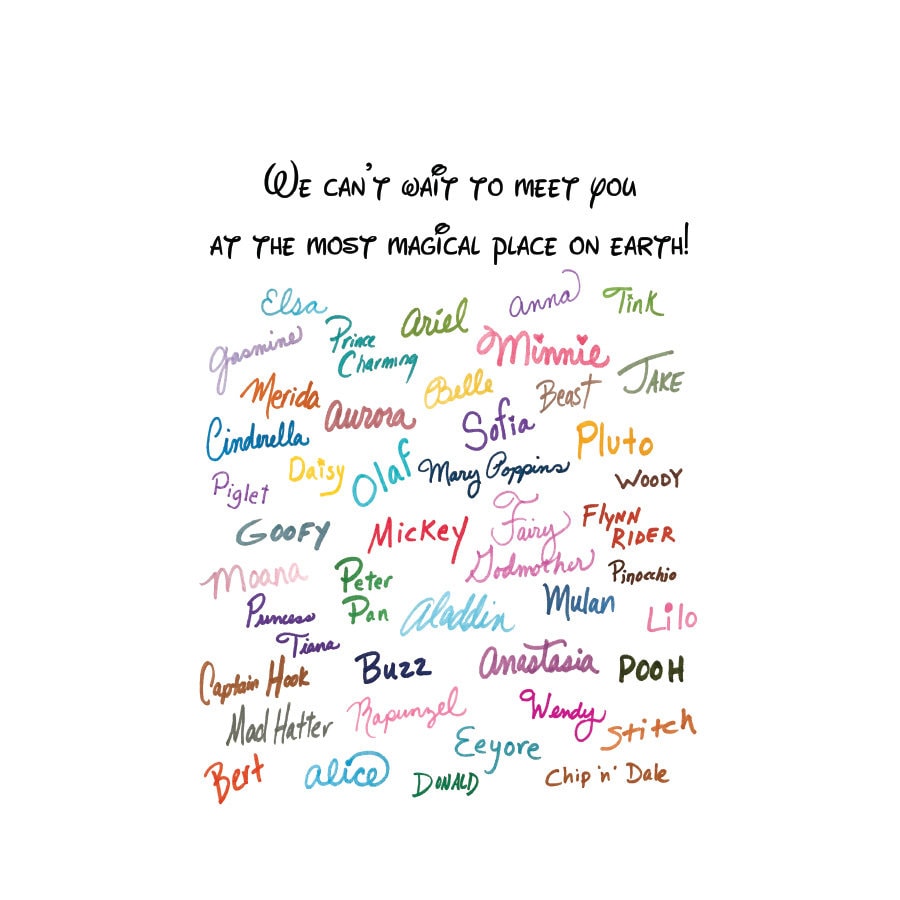 Disney Character Signatures Alice