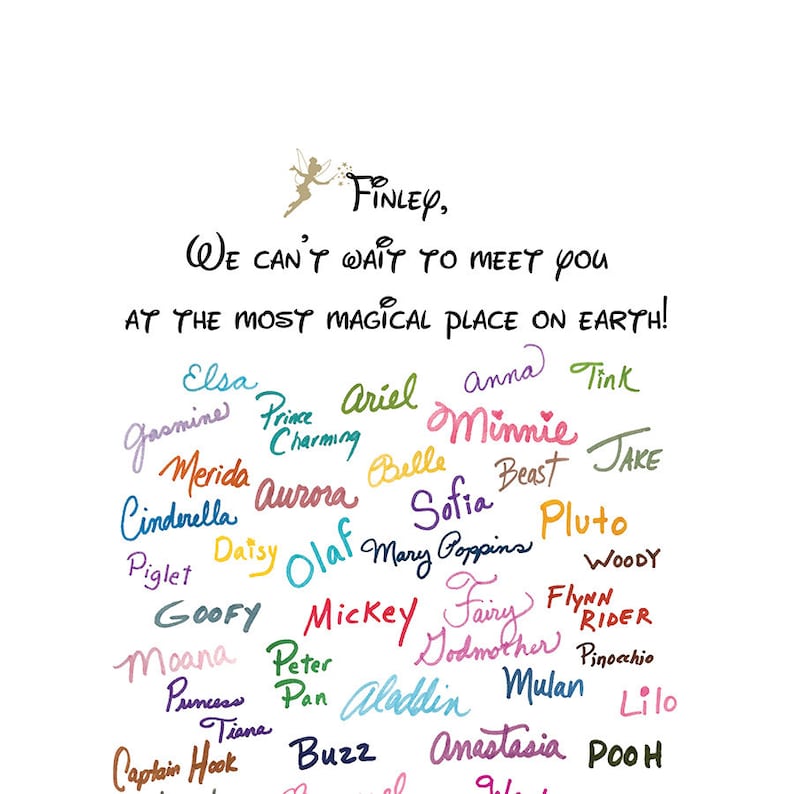 Character Signatures, Custom Letter, Princess Letter, Trip Gifts - Etsy