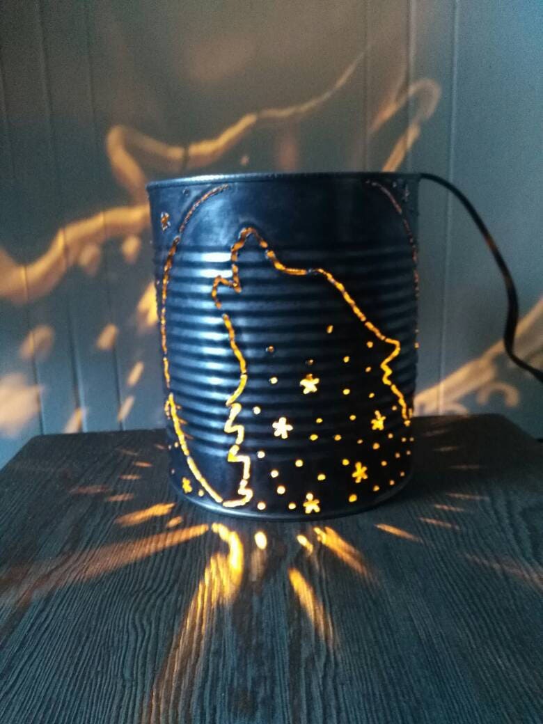 Wolf Shadow Lamp Wolf Luminary. - Etsy UK