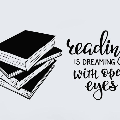 Reading Wall Art Vinyl Decal for Classroom or Library // - Etsy