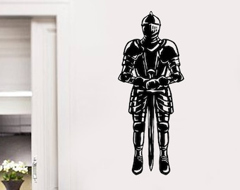 Knight Wall Decal | Etsy