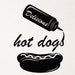 Hot Dog Vinyl Wall Decal Fast Food Truck Snack Bar Decor Kitchen Art ...