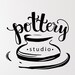 Pottery Studio Vinyl Wall Decal Ceramics Clay Tableware Workshop ...
