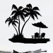 Wall Vinyl Decal Palms Beach Summer Travel Vacation Mural 2241di - Etsy