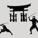 Samurai Circle Vinyl Wall Decal Japanese Warrior Enso Japan Asian Art ...