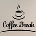 Coffee Vinyl Wall Decal Coffee Break Room Cafe and Drink Cup Stickers ...