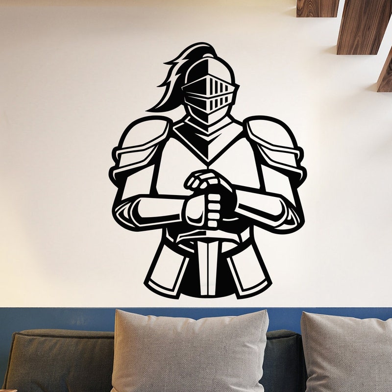 Knight Wall Decal - Etsy