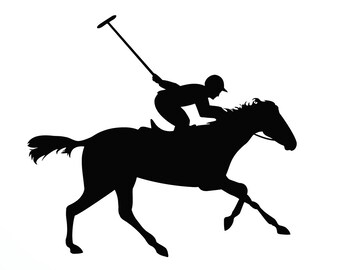 Polo Player Decal | Etsy