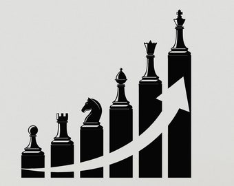 Chess Superpower G370 8 Sticker Decal Chess Pieces Set Marble Wooden ...