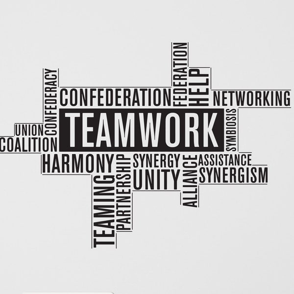 Teamwork Wall Art - Etsy