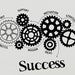 Success Gears Vinyl Wall Decal Office Space Decor Idea Stickers Mural ...