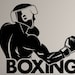 Boxing Vinyl Wall Decal Boxer Fight Club Fighting Sport Stickers Mural ...