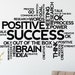 Success Vinyl Wall Decal Positive Words Home Office Space Window Decor ...