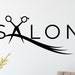 Hair Beauty Salon Vinyl Wall Decal Sign Word Scissors Hairdressing ...