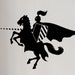 Medieval Knight Vinyl Wall Decal - Castle Inspired Home Décor ...