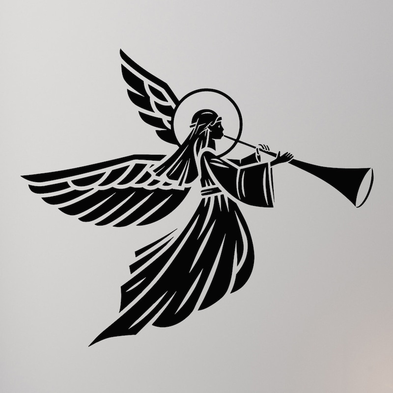 Angel Wall Decal - Etsy