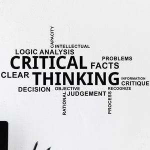 Critical Thinking Vinyl Wall Decal University Middle School Science ...