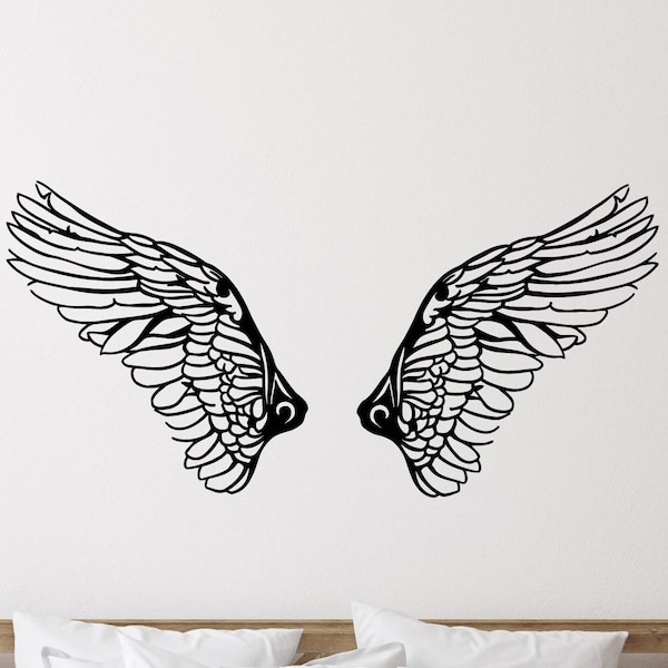 Angel Wings Wall Decal - Etsy