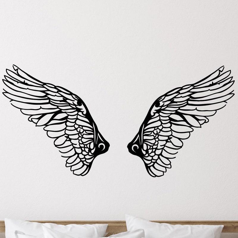 Angel Wings Wall Decal - Etsy